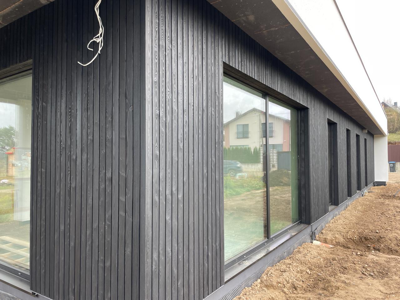 Siberian Larch Charred Timber Cladding Board – Dark Black | Composite ...