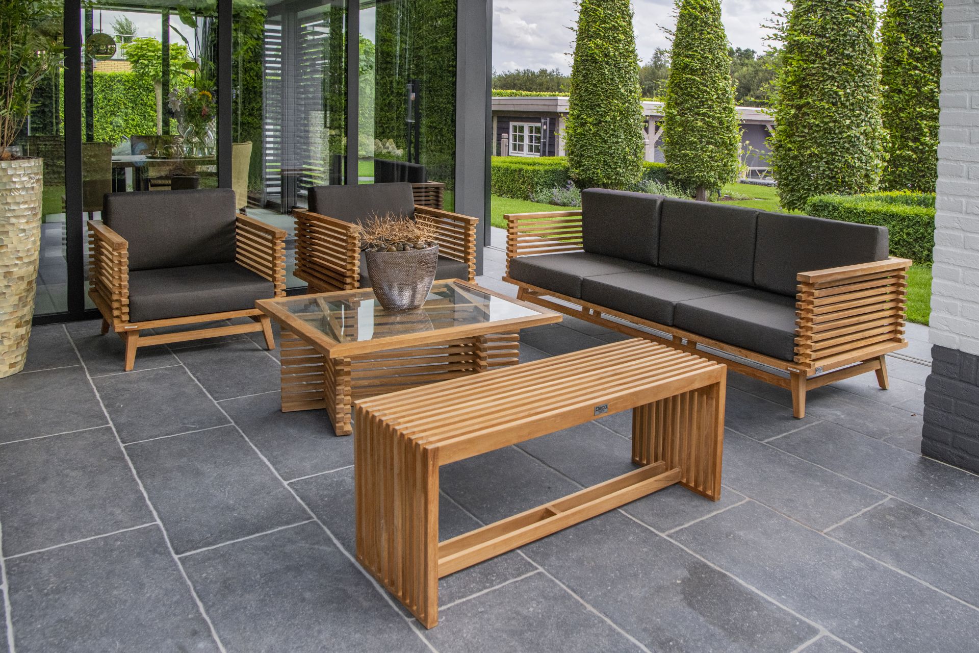 Riverside 3-seater bench | Composite Decking | Timber Decking Cladding ...