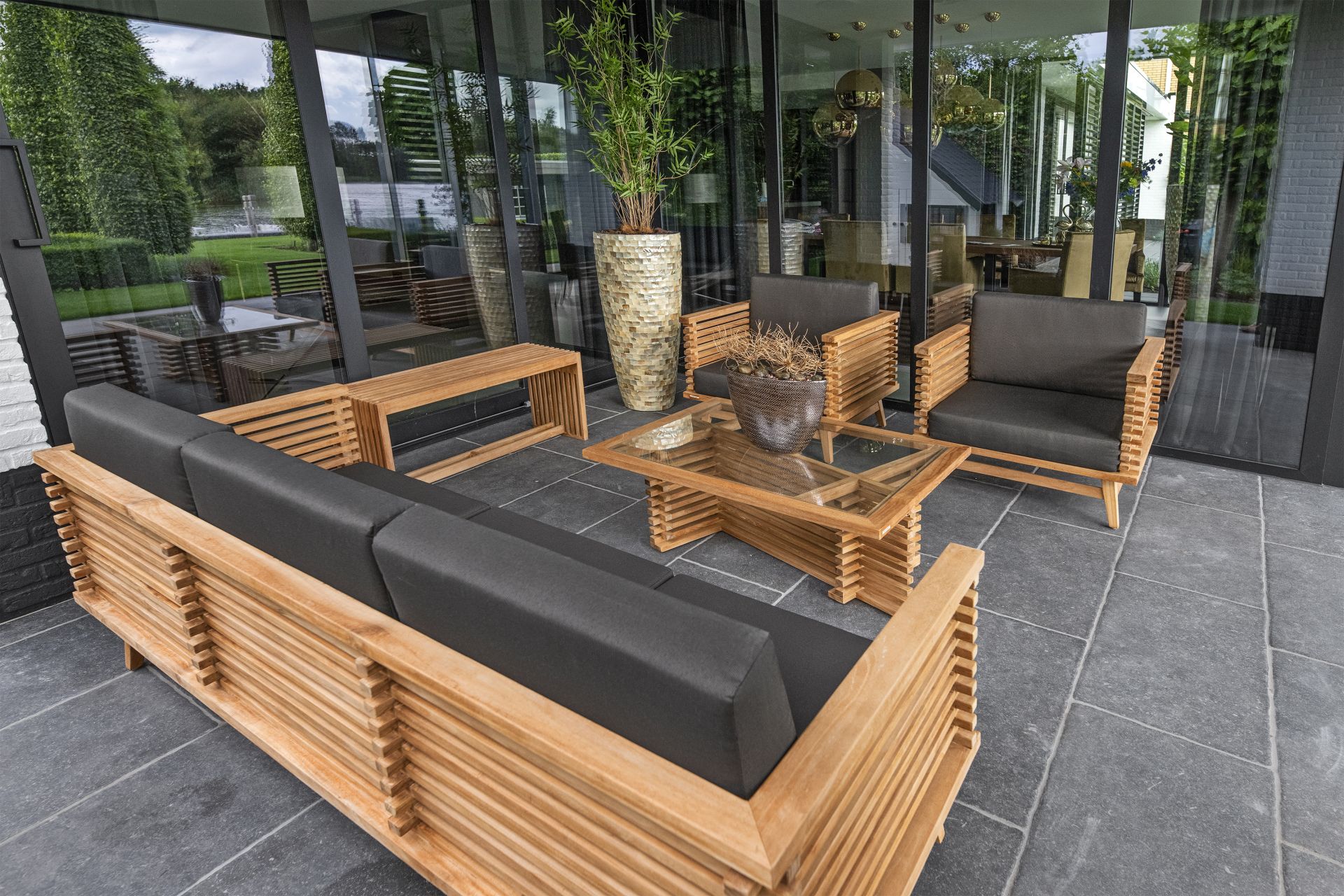 Riverside 3-seater bench | Composite Decking | Timber Decking Cladding ...