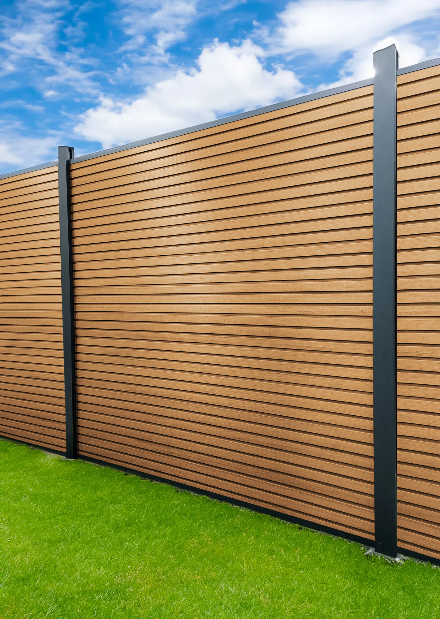 PuraFence™ Royal Slatted Fence Panel Kit – Cedar – 1900 mm – Timber Ireland